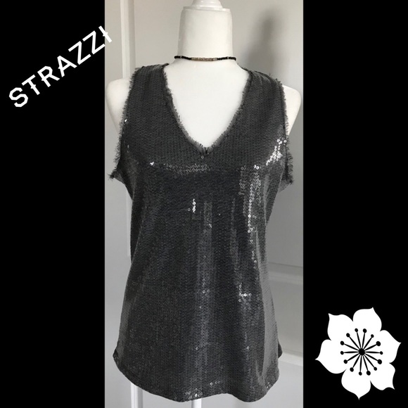 Strazzi | Tops | Sequined Top By Strazzi Sz L | Poshmark